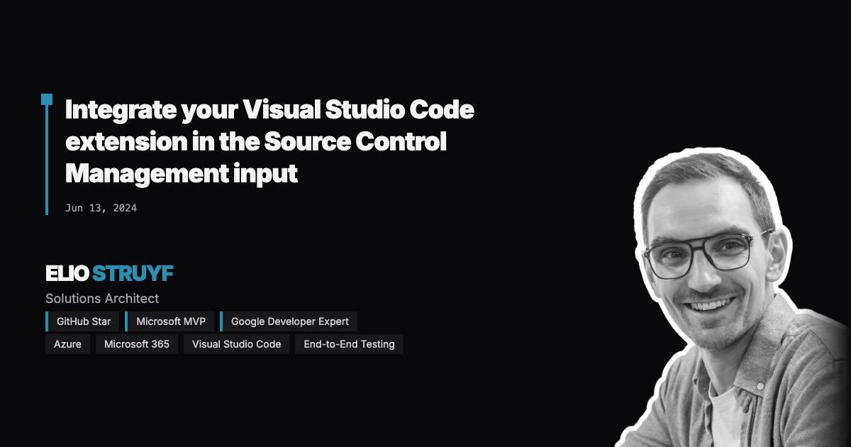 Integrate your Visual Studio Code extension in the Source Control ...